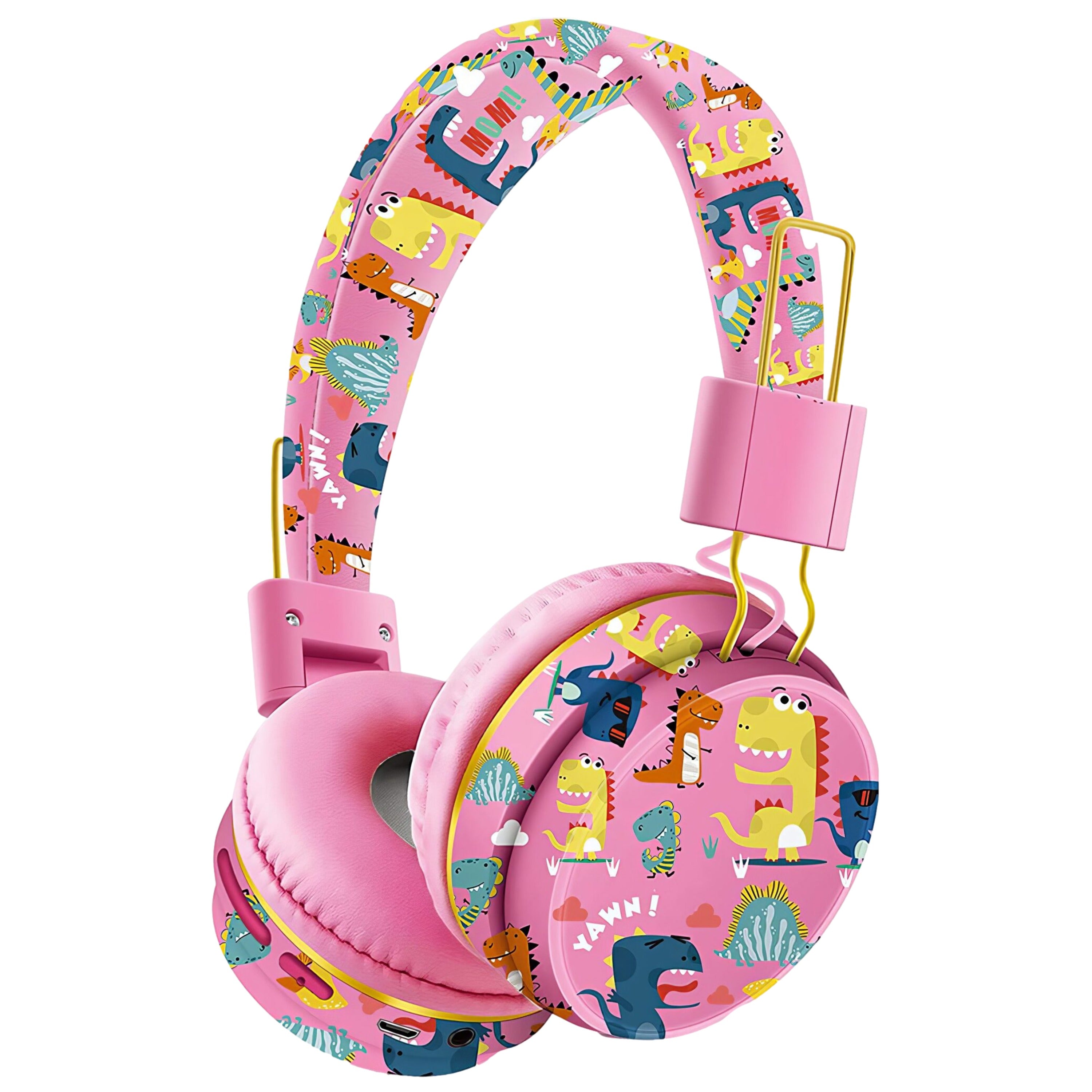 Wireless Slusalki - Hello Dino - AH-906R - Pink